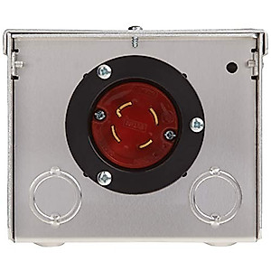 Generac 6343 30-Amp 125/250V Raintight Aluminum Power Inlet Box - Durable Outdoor Power Connection