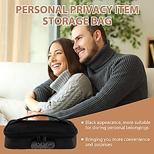 Locking Storage Box/Lock Box Travel Personal privacy items Organizer/Personal Privacy Toy Locking Organizer With 2 Mini Zipper Box/Discreet Lockable Toy Storage Bag for Women and Men