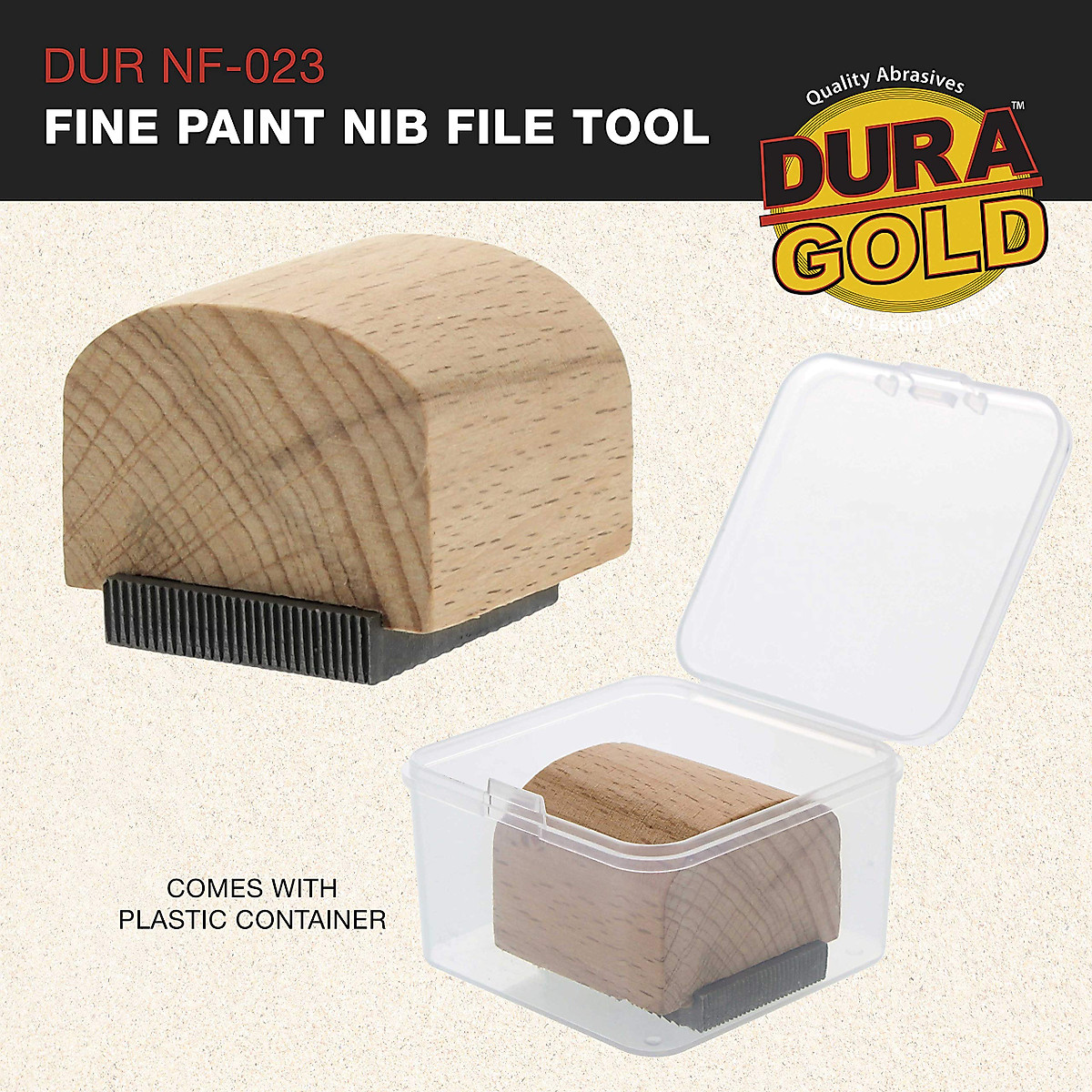 Dura-Gold - Fine Paint Nib File Tool - Fix Paint Imperfections, Shave Off Surface Defects - Remove Runs, Dust, Dirt, Debris - Auto Car Paint Coating Finish Repair - Polishing, Buffing, and Detailing