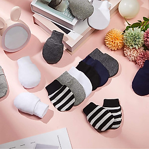 18 Pairs Newborn Baby Mittens Infant Toddler Gloves No Scratch Mittens Gloves for 0-6 Months Baby Boys Girls