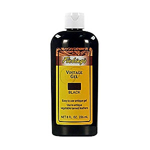 Fiebing's Vintage Gel - Black 8oz - Antique Gel for Leather