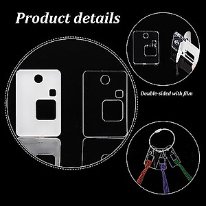 PH PandaHall 30PCS Clear Acrylic Embroidery Floss, Thread Drops Embroidery Thread Organizers Rectangle Floss Bobbin Floss Chips for Cross Stitch Craft DIY Sewing Storage, 1x1.5inch