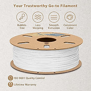 PLA Plus Black and White Bundle, 3D Printer Filament Tough PLA Pro 8 Times Strength, Cardboard Spool 3D Printing Filament PLA + Dimensional Accuracy 99% +/- 0.03 mm