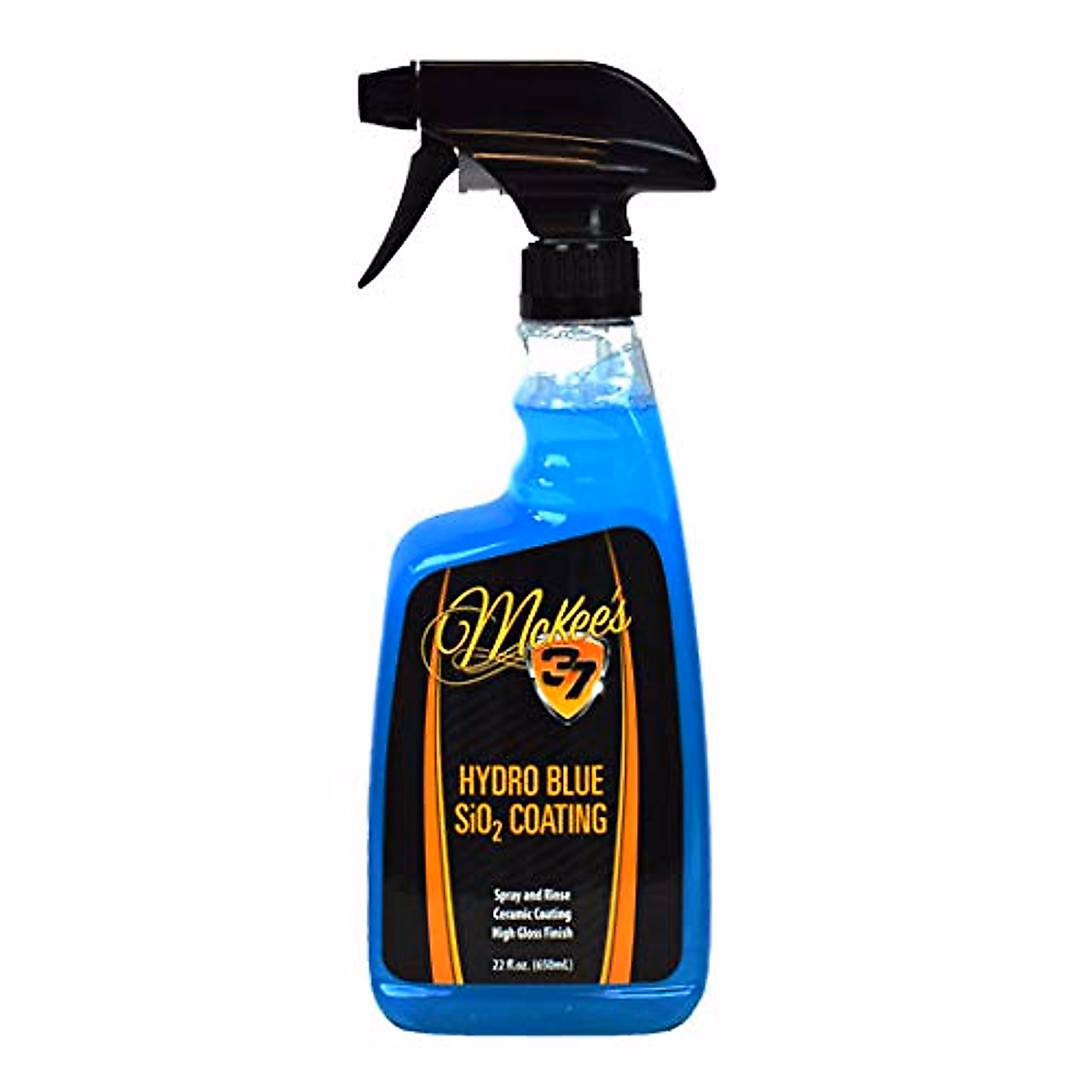 McKee's 37 MK37-635 Hydro Blue Ceramic Car Wax Spray | Advanced SiO2 Hydrophobic Top Coat Paint Sealant Protection, 22 fl. oz.