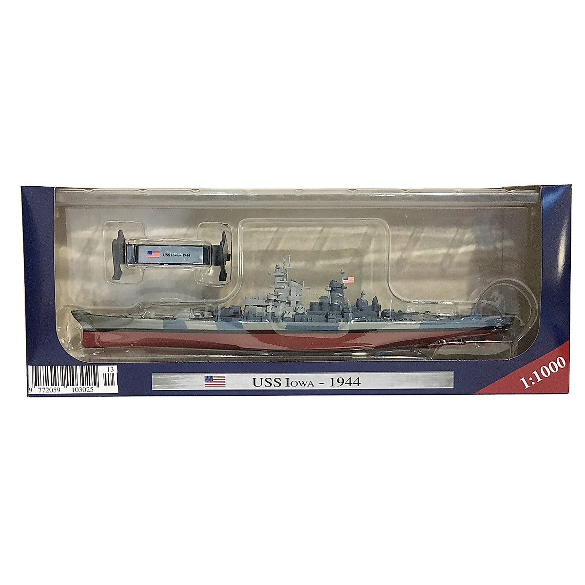 USS Iowa 1944 - 1:1000 Ship Model (Amercom ST-13)