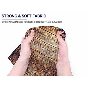 Allenjoy 8x10ft Snowflake Gold Glitter Christmas Wood Wall Photography Backdrop Xmas Rustic Barn Wooden Floor Background for Children Portrait Photo Studio Booth Photobooth Photographer Prop