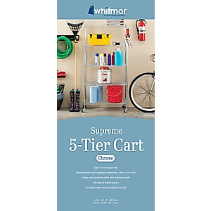 Whitmor 6056-3528 Cart, Chrome