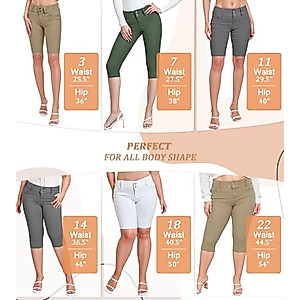 Hybrid & Company Women's Butt Lift V2 Super Comfy Stretch Denim Q43636SKX White 14