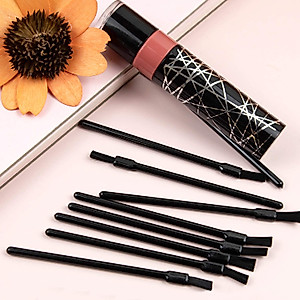 AUEAR, 100 Pack Disposable Lip Gloss Brushes Lipstick Wands Applicator for Makeup Brush Women Girls