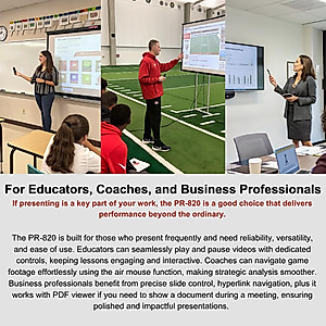 Wireless Powerpoint Presentation Remote Clicker and Keynote Presenter with Wireless Mouse (PR-820) from Red Star Tec