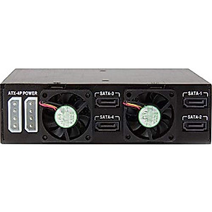 StarTech.com 4-Bay Mobile Rack Backplane for 2.5in SATA/SAS Drives - Hot Swap SSDs/HDDs from 5-15mm - Supports SAS II & SATA III (6 Gbps) , TAA (SATSASBP425)