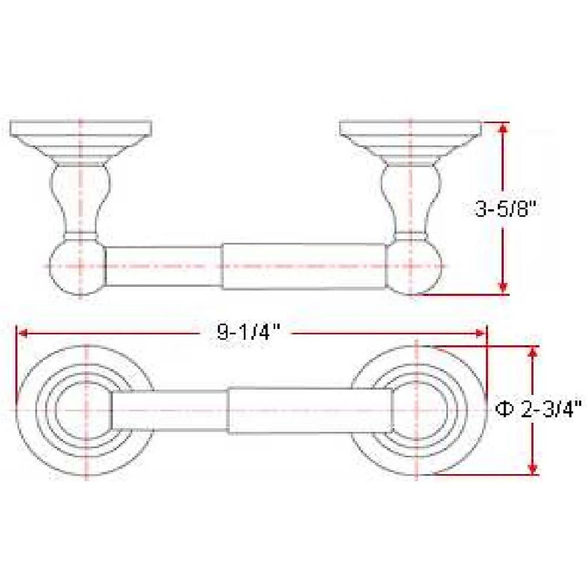 Design House 538363 Calisto Toilet Paper Holder, Satin Nickel, One Size