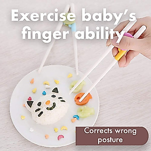 5 Pairs Easy to Use Cheater Training Chopsticks for Children and Adults Fashion Helper Training Toy Reusable Kids Learnings Chopstick
