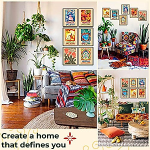 97 Decor Mexican Decor for Home - Vintage Mexican Wall Art, Mexican Art Exhibition Posters, Mexican Culture Picture, Boho Mexican Abstract Paintings for Home Kitchen Bedroom Decoration (8x10 UNFRAMED)