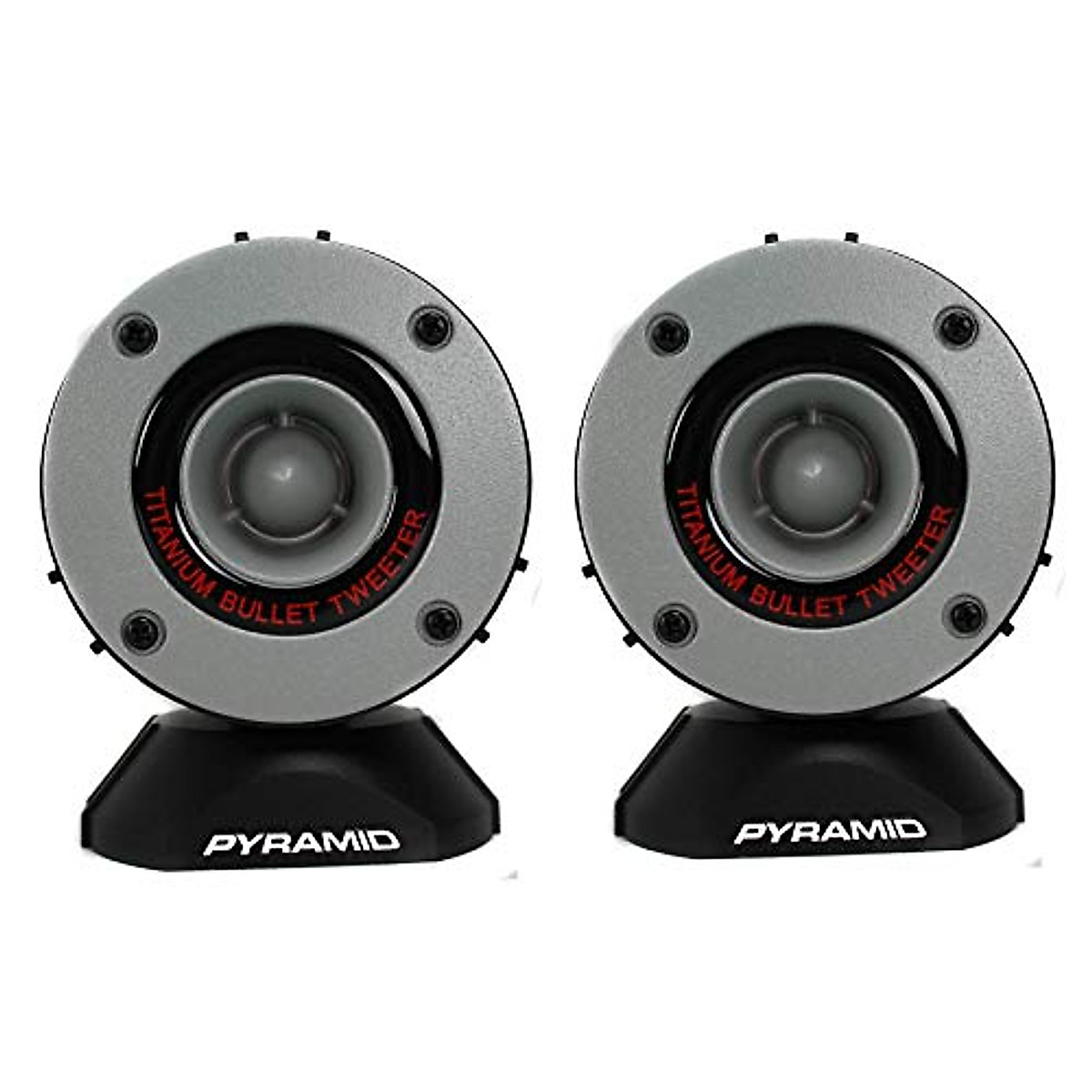 Pyramid TW28 3.75" 600W Super Car Audio Horn Bullet Aluminum Tweeters