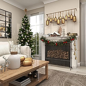 Deco 79 Rustic Metal Cowbell Decorative Bells, 5", 4", 3"H, Silver