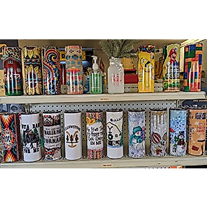 Case of 24pk Stainless Steel Sublimation Tumblers Straight Skinny Blank Mugs With Lids And Straw +Rubber mat (20oz)