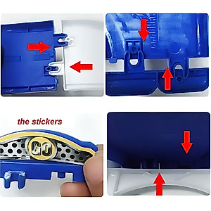 Diecast Police City Station Parking Garage - Police Car Toys for Boys with Track, Garage, 3 Police Car Toy Vehicles, 1 Helicopter