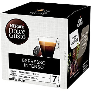 Nescafe Dolce Gusto Coffee Pods, Espresso Intenso, 16 Count (Pack of 3)