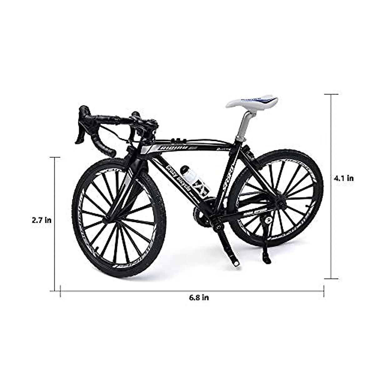 JAMOR Bicycle Model Mountain Bike Toy Racing Toy 1:10 Simulation Bike Mini Bike Model Zinc Alloy Racing Home Decoration Crafts Miniature Finger Mountain Bike (3)