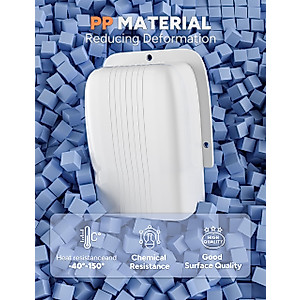 Toutgood 5'' Entry Wall Cover Line Set Cover Kit Accessories for Ductless Air Conditioners and Heat Pumps, PP Decorative Upgraded UV-Proof Strong& Durability