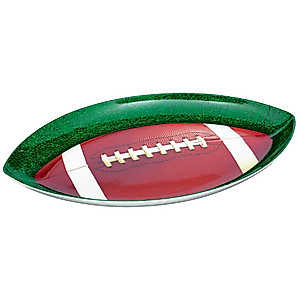 Football Shaped Plastic Party Platter