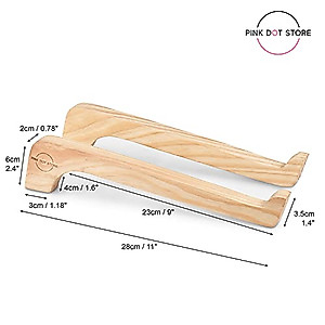 Wooden Laptop Stand - Ergonomic, Portable Computer Riser Fits All Laptops & Tablets. This Beautiful Desk Accessory Cools Your Device & Helps Posture