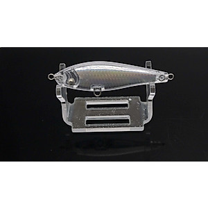 10PCS Unpainted Lure Blanks 6.82g 7.7cm JXN11 with 6mm Free Fishing Eye Crankbait Baits Simulation Blank Body Clear Hard Baits Trout Salmon Minnow Lure Popper Lures Topwater Freshwater JXN11