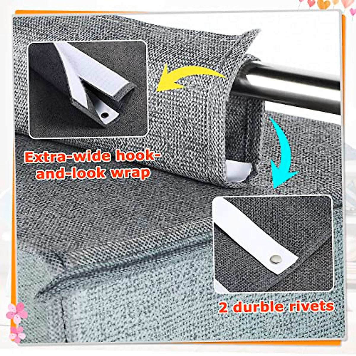 2 Pcs 5-Shelf Hanging Closet Organizer and 4 Pcs Removable Drawers, 11 x 11 x 39 Inch Hanging Storage Organizer Hanging Shelves for Closet Bedroom Dorm College Room, Clothes Socks Underwear Hat