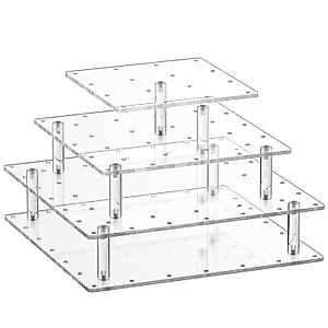 LUOBAO Acrylic Cake Pop Display Stand,Acrylic Lollipop Holder,3 Tier,for Displaying Sweets, Cake Pops, and Lollipops at Parties and Events