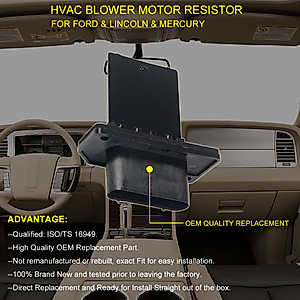 FAERSI YH-1716 HVAC Fan Blower Motor Resistor Compatible with 2003-2006 Ford Expedition, 2002-2007 Ford Explorer, 2003-2005 Lincoln Aviator, 2002-2007 Mercury Mountaineer Replaces 4P1366 JA1504