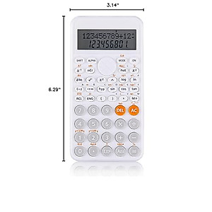 EooCoo 2-Line Standard Scientific Calculator, Cute Desk Accessories, Portable and Cute School Office Supplies, Suitable for Primary School to College Student Use