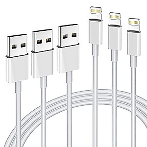 iPhone Charger 3Pack Apple MFi Certified Apple Charger 6FT, Lightning Cable 6FT Compatible with iPhone 12 Mini Pro Max SE 11 Xs Max XR X 8 7 6 Plus 5S iPad Pro Airpods