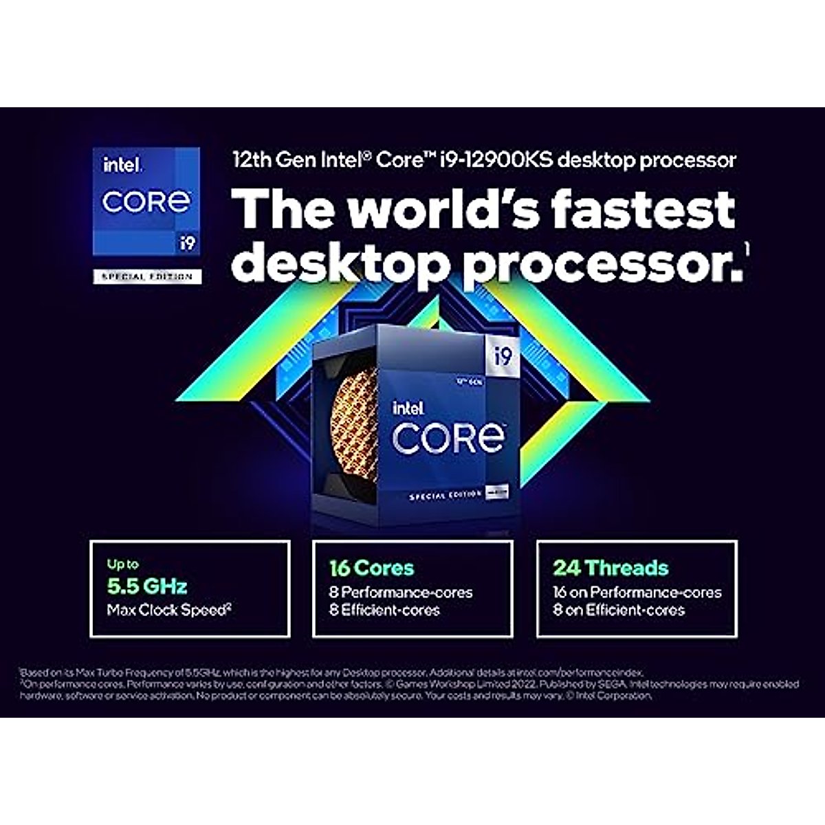 Intel Core i9 (12th Gen) i9-12900KS Gaming Desktop Processor with Integrated Graphics and Hexadeca-core (16 Core) 2.50 GHz