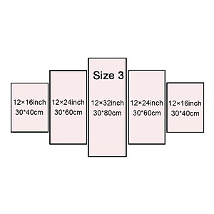 Japanese Anime Poster Canvas Wall Art One Piece 5 Pieces HD Pictures Print for Living Room Home Bedroom Playroom Decor Gougind