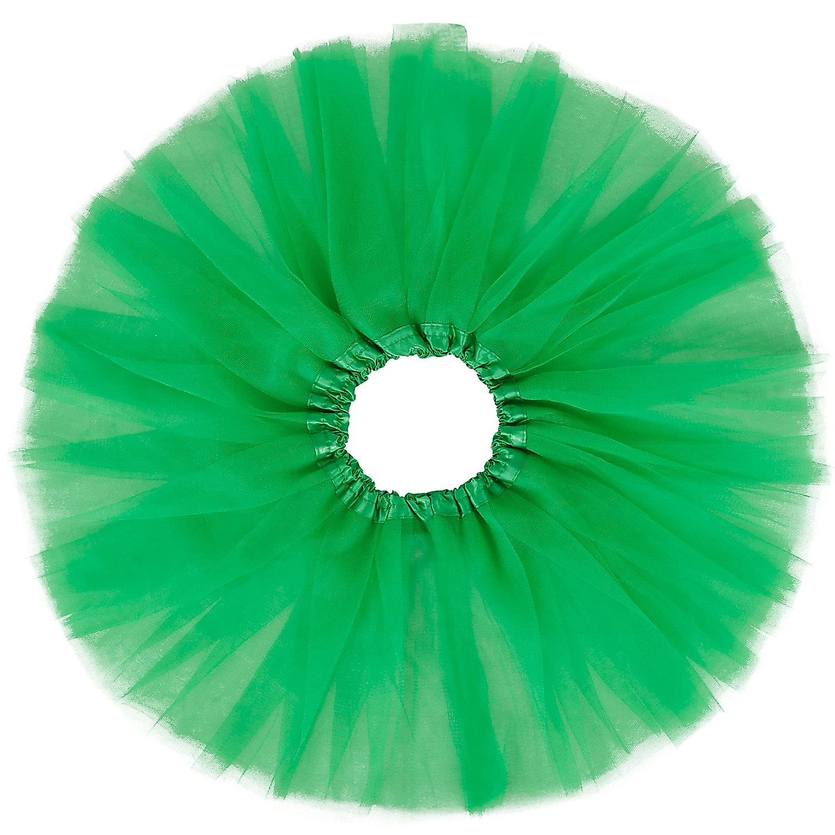 4 Layered Ballet Skirts for Girls Birthday Party Tutu Skirt w/Hairbow Girls Tutu Skirt Toddler Tulle Skirt, Dark Green Tutu, 2-5 Years