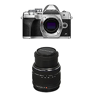 Olympus OM-D E-M10 Mark IV Silver Camera Body & Olympus M.Zuiko Digital 14-42mm F3.5-5.6 II R Lens