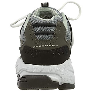 Skechers Sport Men's Stamina Nuovo Cutback Lace-Up Sneaker,Charcoal/Black,11 M US