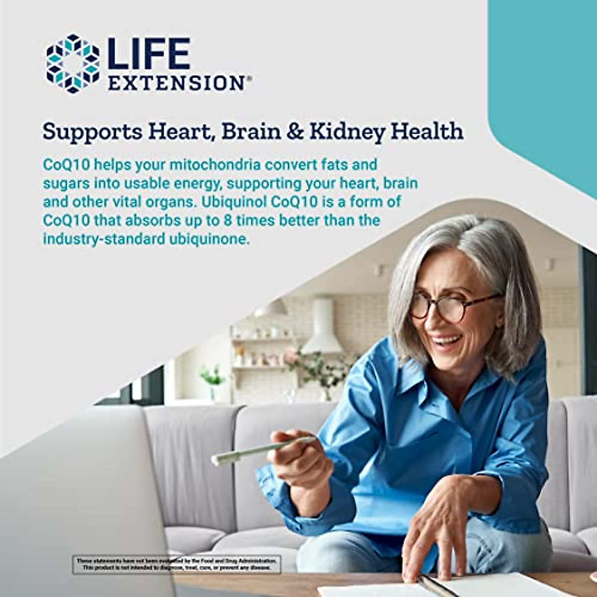 Life Extension Super Ubiquinol CoQ10 with PQQ & Shilajit - Gluten Free, Non-GMO – 30 Softgels