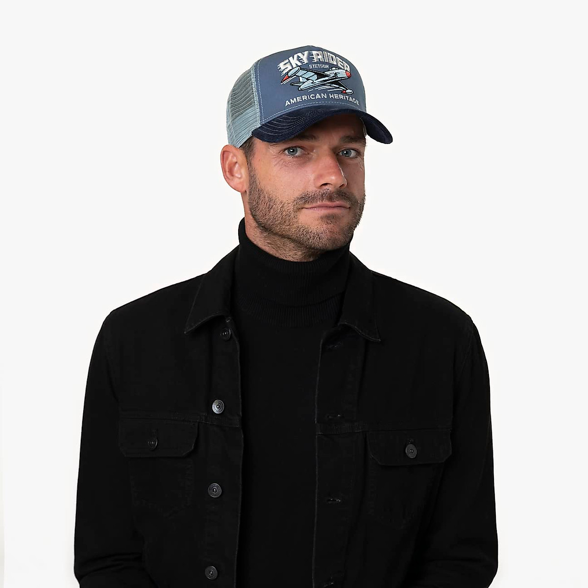 Stetson Sky Rider Trucker Cap Women/Men Navy One Size