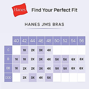 JUST MY SIZE Womens Pure Comfort Light Support Pullover Wireless T-shirt With Moisture-wicking Bra, Black, 6X-Large US