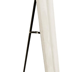 Otlsh Floor Mirror, Arched Full Length Mirror with Stand, Large Standing Mirror, 63"x24" Full Body Mirror, Large Mirror, Wall Mirror, Freestanding, Wall Mounted, Flannel Frame -Beige White