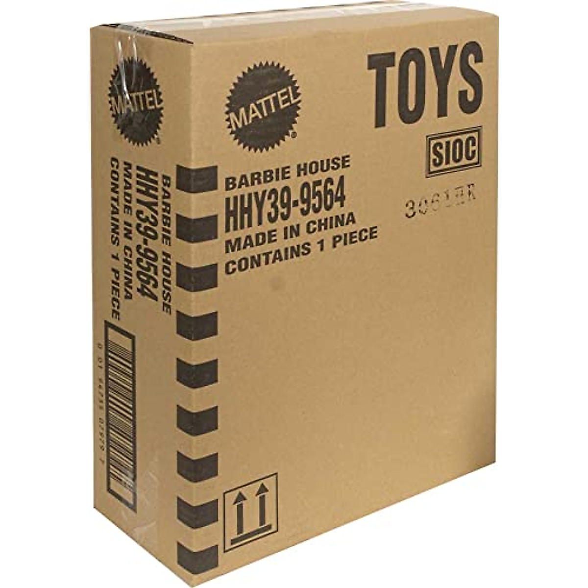 Barbie Doll House with Furniture & Accessories Including Pet Puppy, 4 Play Areas (Kitchen, Loft Bed, Bathroom & Dining Room) Small