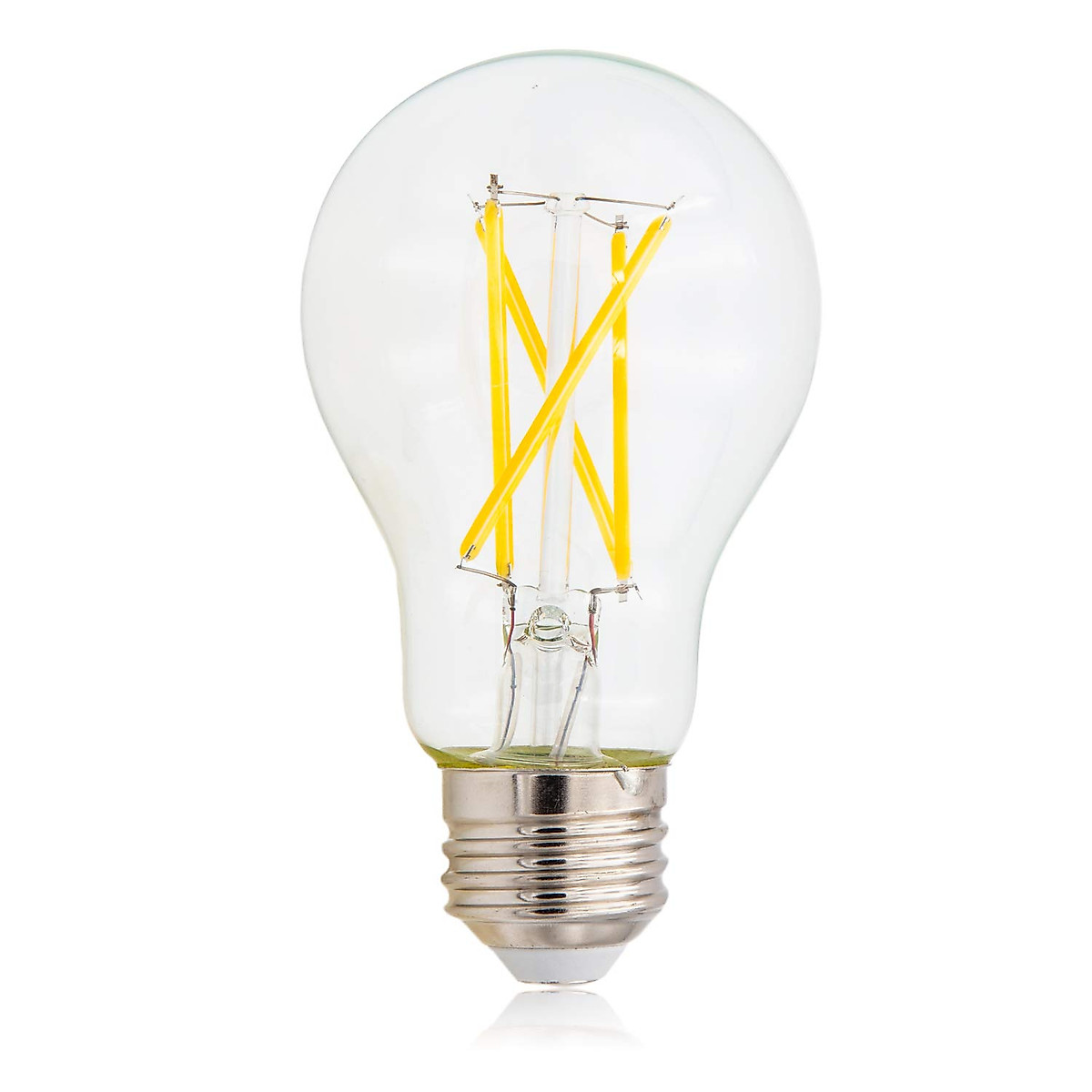 Maxxima Clear A19 LED Filament Light Bulb - 800 Lumens, Dimmable Edison Style, 60 Watt Equivalent, 8.5 Watt LED, 2700K Soft White, Vintage Style Bulb, Ideal for Home, Restaurant, Bar - 6 Pack