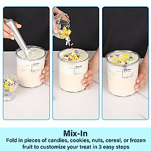 24 oz. Replacement 4 pack Creami Pints for Ninja NC500 NC501 Series Creamy Icecream Containers Cups lids Compatible with NC501 NC500 Ice Cream Maker