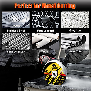 Die Grinder Cut-Off Wheel, 55 Pcs 3Inch Cut Off Wheels with 1/4 in Mounting Mandrel Kit for Die Grinder, 3/8" Arbor Hole Cutting Wheel for Metal & Stainless Steel Rotary Tool Drill Attachment