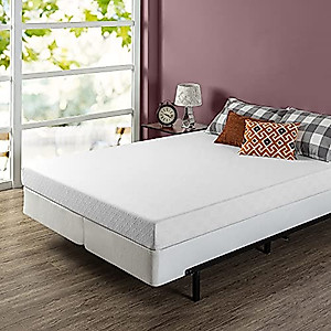ZINUS No Assembly Metal Box Spring / 7.5 Inch White Mattress Foundation / Sturdy Metal Structure, Split King