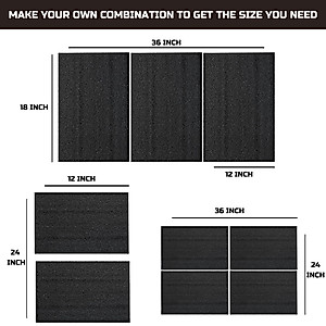 Tool Box Foam Organizer 3pack 18x12x1 inch, Toolbox Foam Inserts, Kaizen Foam Sheets, Shadow Foam Tool Organizers Tool Chest Drawer Thick Liner