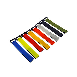 9 Pcs Bike Rack Straps Adjustable Bike Wheel Stabilizer Straps, Reusable Strap Stonger Grip with Gel for Bicycle Wheel Buckle, Wire Binding Tape (3 Colors, 1 x 23.6 Inches)