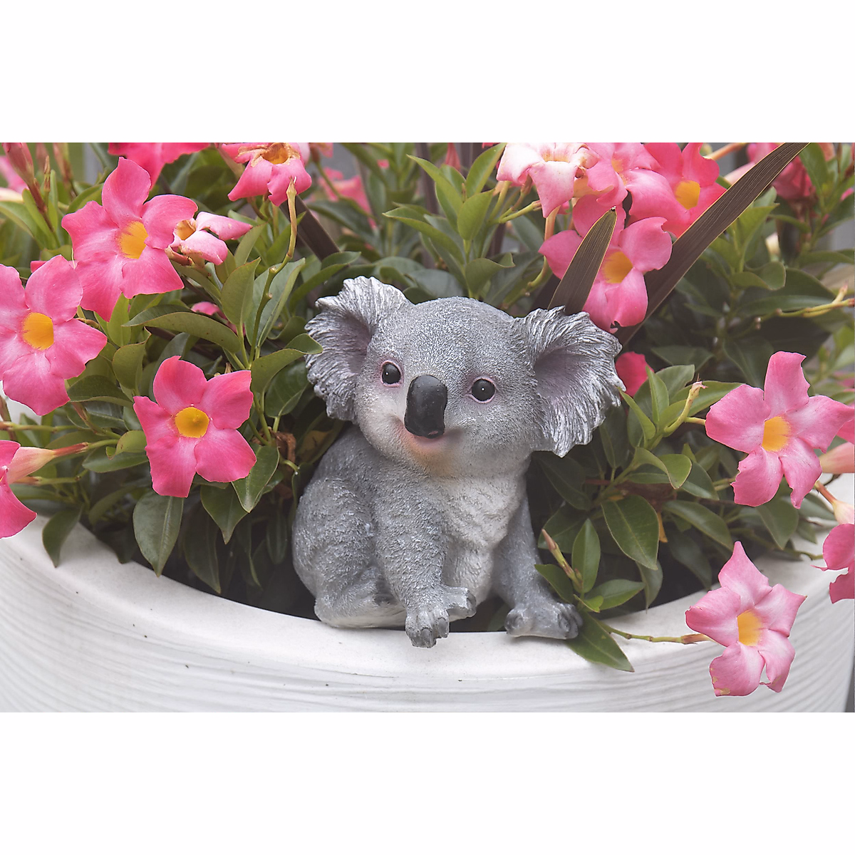 CLEVER GARDEN Koala Garden Statue Outdoor Décor, Resin Figurine Decoration for Lawn, Yard, Patio, Porch, and More